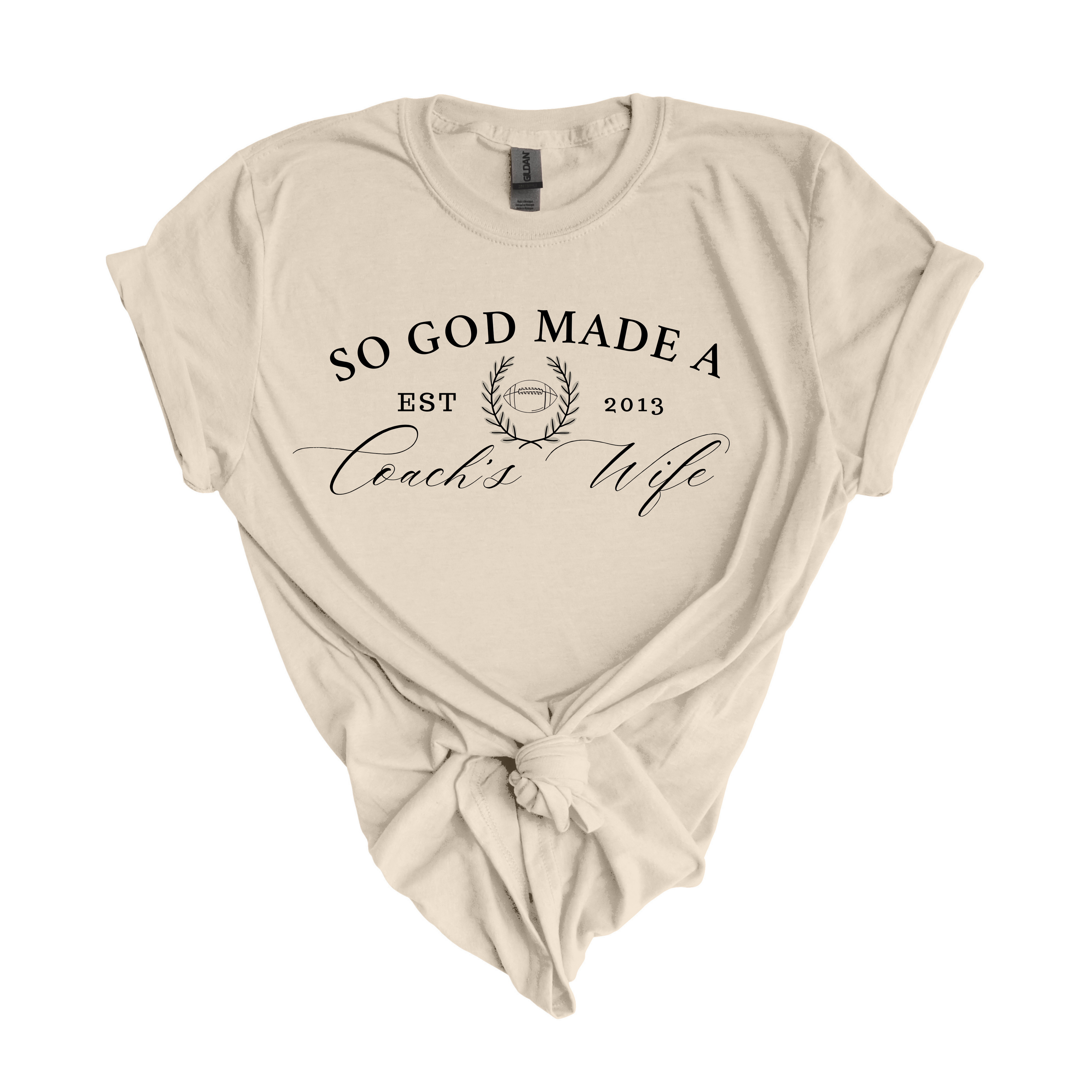 So God Made a Coach's Wife Tee – Friday Night Wives